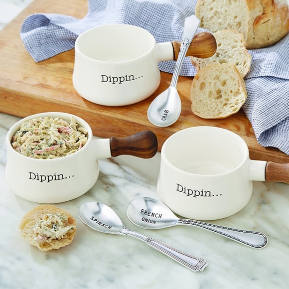 Mud Pie | Dining | Mud Pie Dip Pot Set Spinach | Poshmark